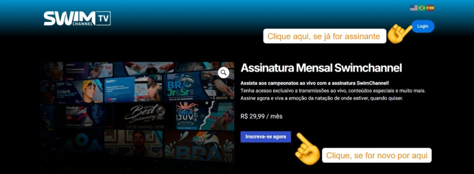 Como assistir o BRA JUV de verão 2025 pela plataforma Swim Channel TV – Swimchannel